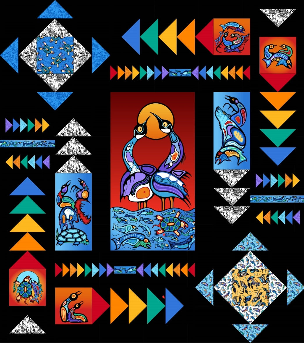 Spirited in Sacred Earth Quilt Kit - Marc Anthony — Kingfisher Craft ...