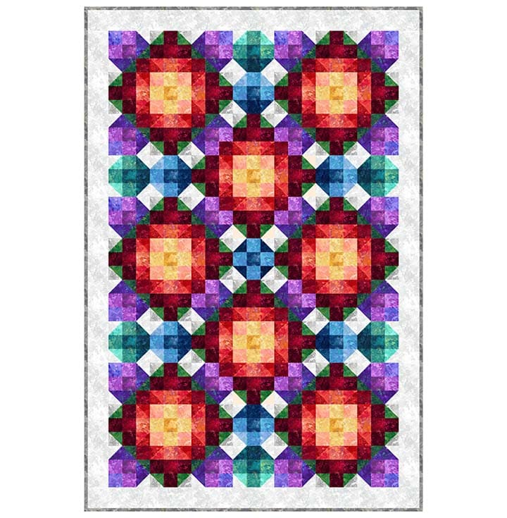 Dahlia Daze Quilt Pattern Quilting Supplies online, — Kingfisher Craft ...